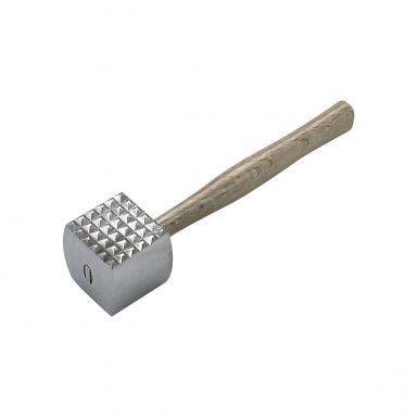Chef Inox Cast Aluminium Meat Hammer with Wood Handle - 3000 - Chefs ...